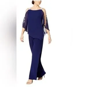 MSK | Pants & Jumpsuits | Msk Womens Chiffon Overlay Jumpsuit With ...